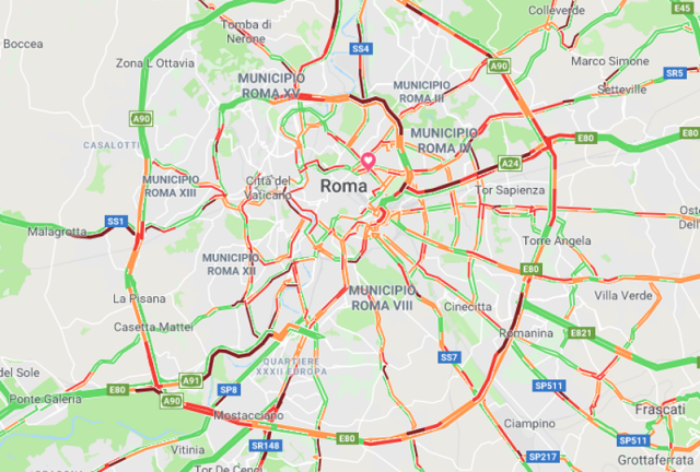 Roma, il maltempo manda il traffico in tilt sul GRA: code ...