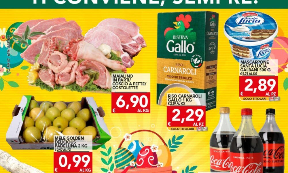 Volantino Fresco Market e TuoDì, Buona Pasqua: sconti e offerte fino al ...