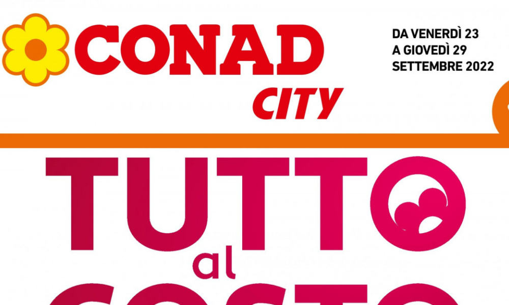 Volantino Conad City, ‘Tutto al Costo’: sconti fino al 29 settembre