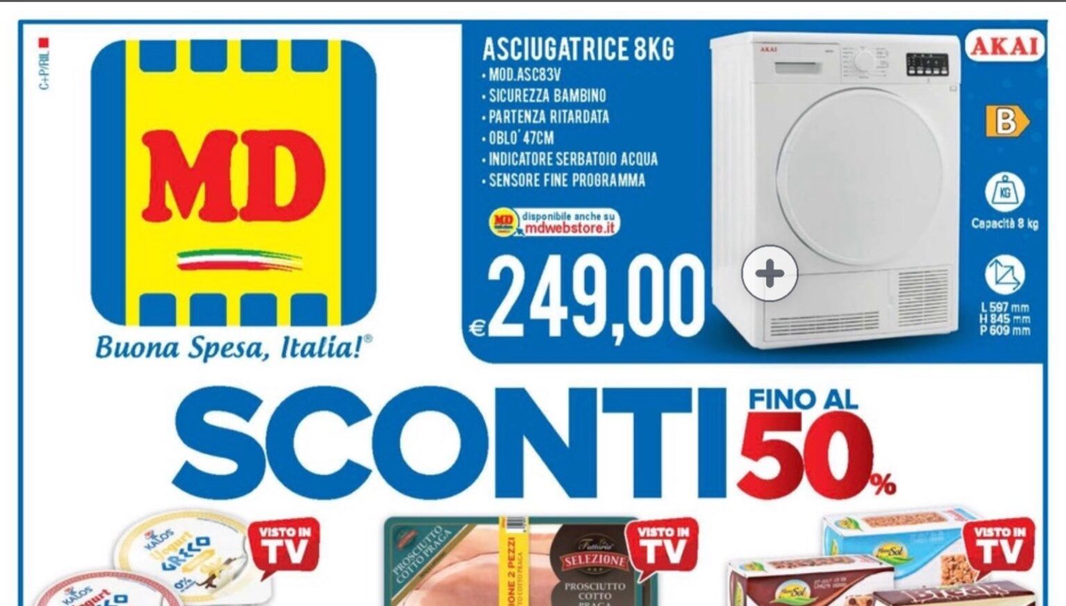 MD, ‘Sconti fino al 50%’ fino al 18 settembre: sfoglia il nuovo volantino