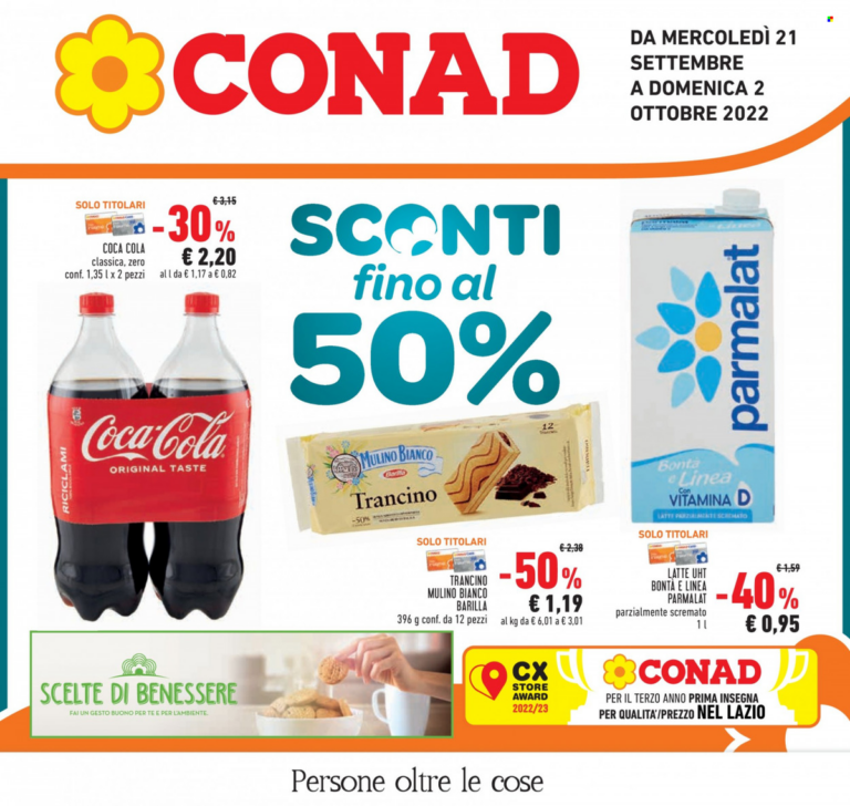 Volantino Conad, ‘Sconti fino al 50%’: offerte dal 21 settembre al 2 ...