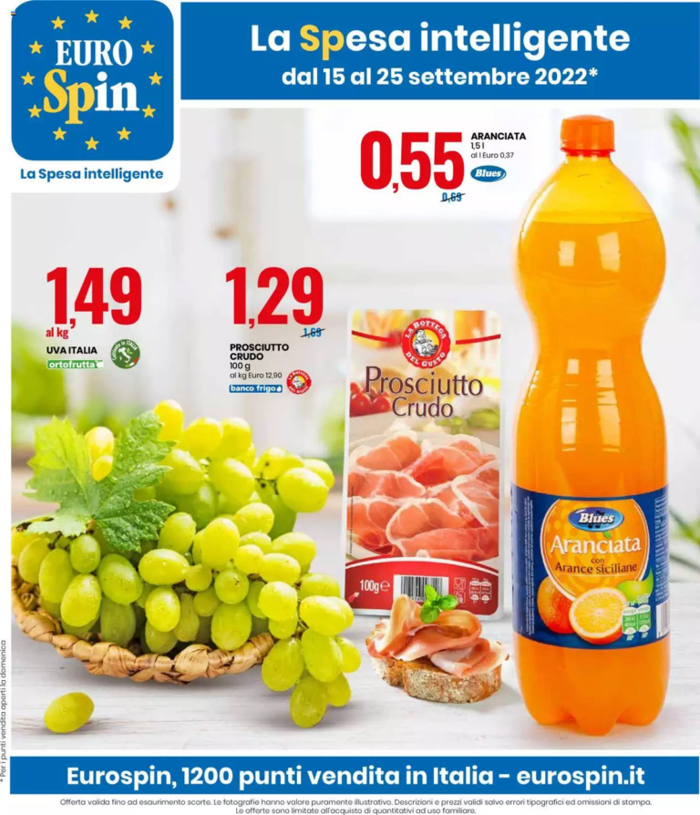 Eurospin, offerte e promozioni dal 15 al 25 settembre: sfoglia il nuovo ...